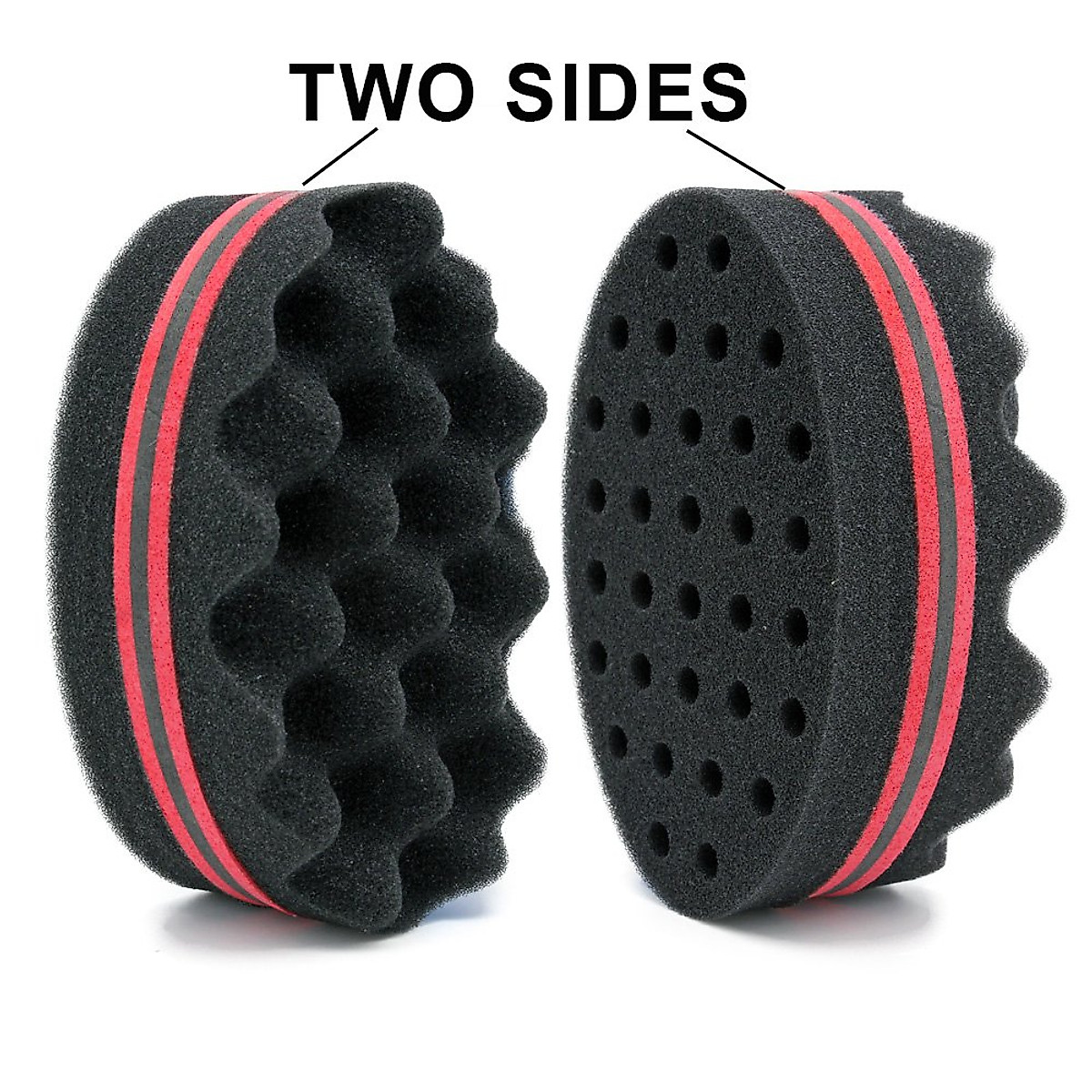 4 Pcs Varied Small Hair Twist Sponge Brush For Dreads Locking Twist Afro Curl Coil Wave Hair Care Tool (Blend)