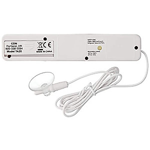 CDN TA20 Audio Visual Refrigerator Freezer Alarm White, 8"