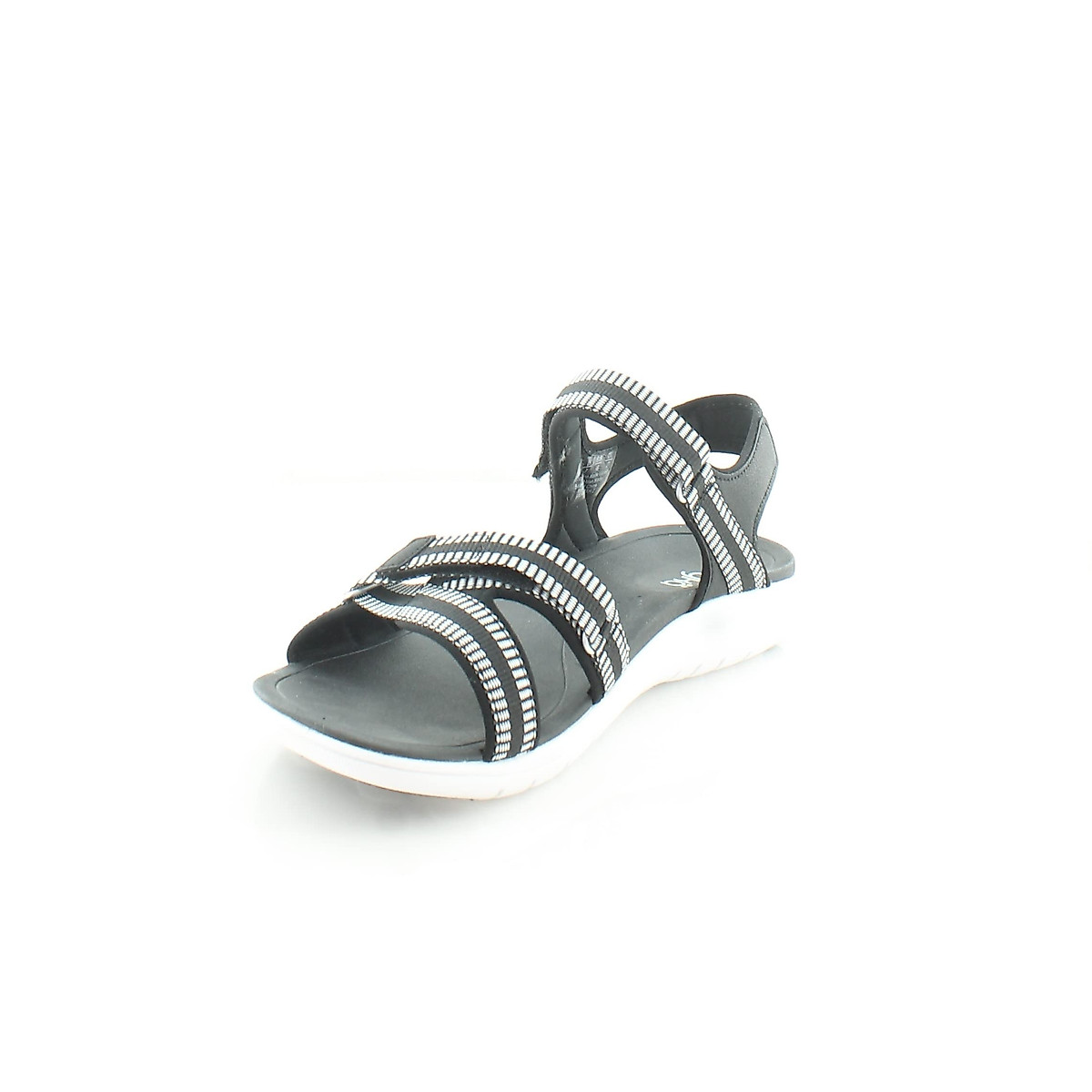 Ryka Savannah II White Wide Sandal Black in Size 11