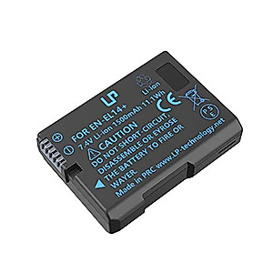 EN-EL14 EN EL14a Battery Rechargeable, LP Battery Compatible with Nikon D3500, D5600, D3300, D5100, D5500, D3100, D3200, D5200, D5300, D3400, DF, Coolpix P7000, P7100, P7700, P7800 Cameras & More