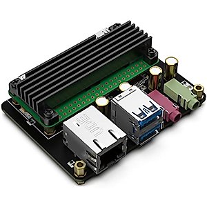 Raspberry Pi Zero 2/2W Heatsink Kit Raspberry Pi Zero Ethernet Expansion Board Raspberry Pi Zero DAC Input/Ouput Support All Raspberry Pi System
