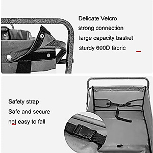 Outdoor Collapsible Wagon Portable Beach Cart,Adjustable Rolling Carts with Big Wheels/Two Chairs/Desktop,for Beach, Shopping (Black) (White)