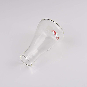 stonylab 1-Pack Glass 100 ml Heavy Wall Narrow Mouth Erlenmeyer Flasks with Heavy Duty Rim - (100ml Fits with StonyLab 5# Rubber Stopper)