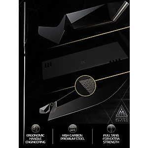 DALSTRONG Corner Counter Cutting Board - Lionswood End-Grain Teak Wood bundled with Slicing & Carving Knife - 12" - Offset Blade - Shadow Black Series