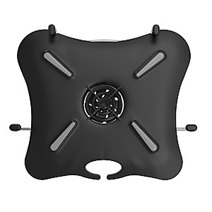 Laptop Cooling Fan Pad – CTA Digital USB-Powered Cooling Pad Fan with VESA-Compatible Laptop Holder for Laptops 7" to 15" - Black (ADD-LTPCF)