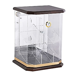 Prestige Import Group - The Franklin Wood & Acrylic Cigar Humidor Table Top Display - Up to 150