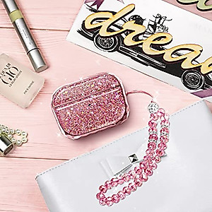 AhaStyle AirPods Pro 2 Case Cover (2023/2022) for Women Girls Luxury Glossy Hard-Shell Protective Case Cover Compatible with Apple AirPods Pro 2nd Gen (USB-C/Lightning Cable) Charging Case(Rose Gold)