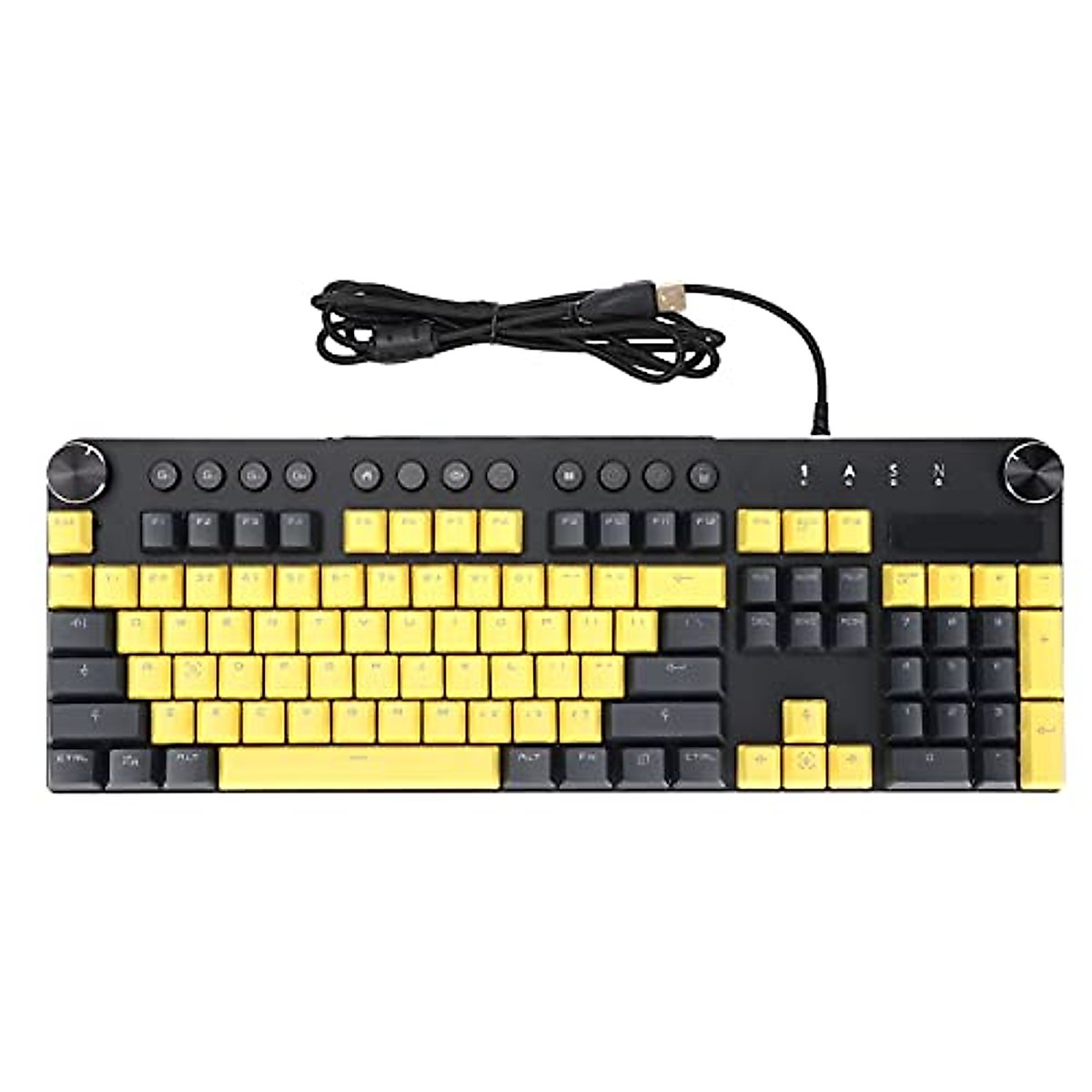 Mechanical Keyboard, N‑Key Rollover Suspension Keycap 104 Keys Ergonomic Mechanical Gaming Keyboard, for Computer Notebook PC Gamers