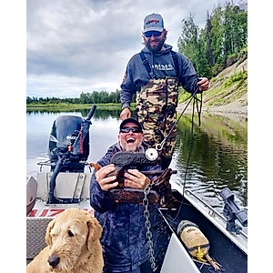 1225lb Double Sided Fishing Magnet Bundle Pack - Includes 6mm 100ft High Strength Nylon Rope with Carabiner, Non-Slip Nylon Gloves, Threadlocker, Grappling Hook & Tape (Complete Kit)