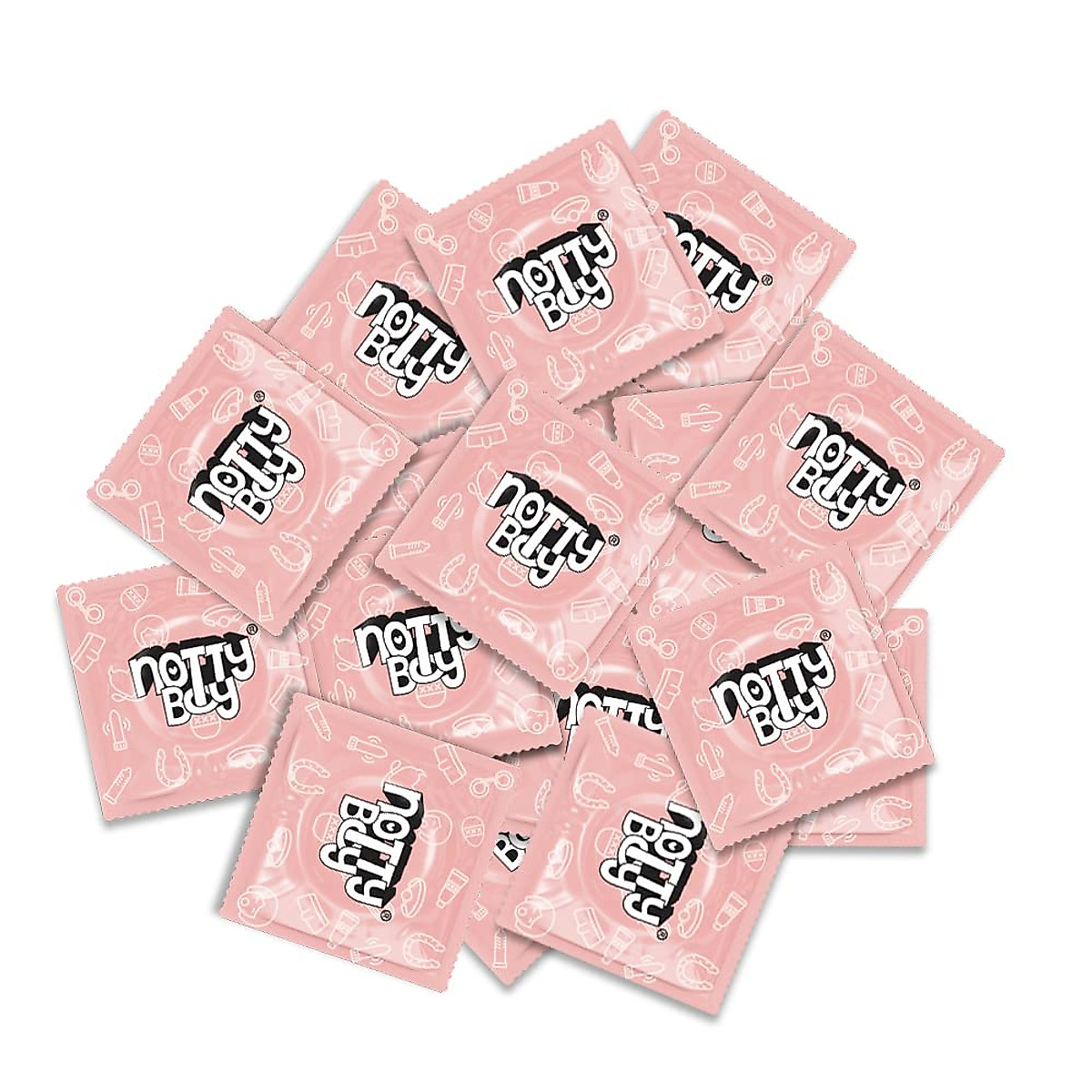 NottyBoy Extra Thin Bubblegum Flavored Condoms for Men - 36 Count