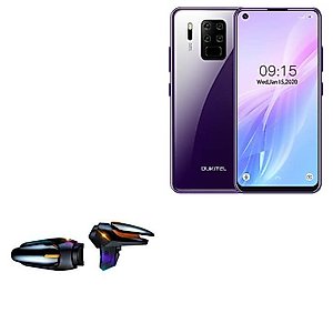 BoxWave Gaming Gear for Oukitel C18 Pro (Gaming Gear by BoxWave) - Touchscreen QuickTrigger Auto, Trigger Buttons Autofire Gaming Mobile FPS for Oukitel C18 Pro - Jet Black