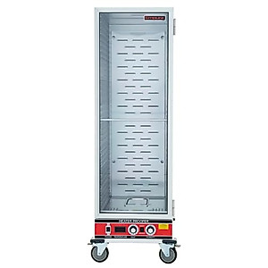 EMPURA Full-Size HPC Heated Holding/Proofing Cabinet | Heavy Duty Mobile Full Height Non-Insulated Food Warmer for Bakery Hotel | LED Thermometer, 36 Full-Size Pan Capacity, Aluminum, 1500W, 120V