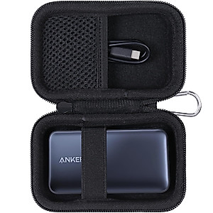 khanka Hard Travel Case for Anker 3-in-1 Fast Charging Charger with Built-in USB-C Cable/Anker 533 Power Bank/Anker Nano Power Bank,10000mAh Portable Charger (PD 30W max. Leistung),Case Only(Black)