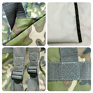 CALACH Large Camo Laundry Bag Backpack + Large Camo Drawstring Bag Backpack Sports Gym Sack