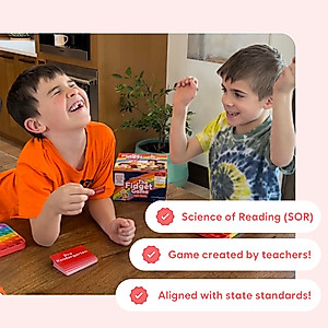 The Fidget Game Learn to Read in Weeks Master 220 High-Frequency Dolch Sight Words Curriculum-Appropriate for Pre-K to Grade 3 - Popping Mats & Dice