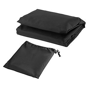 Generic Pan Rack Cover,Baker Rack Cover,23''x28''x64'' Waterproof Oxford Cloth,High Density Bakery Single Rack Cover for Restaurant, black, 59×72×163cm