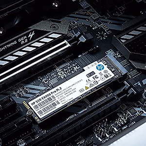HP EX900 Pro 256GB NVMe PC SSD - PCIe Gen3 (8.0 GT/s) x 4, M.2 2280, 3D NAND Internal Solid Hard State Up to 2240 MB/s with DRAM Cache - 9XL75AA#ABA