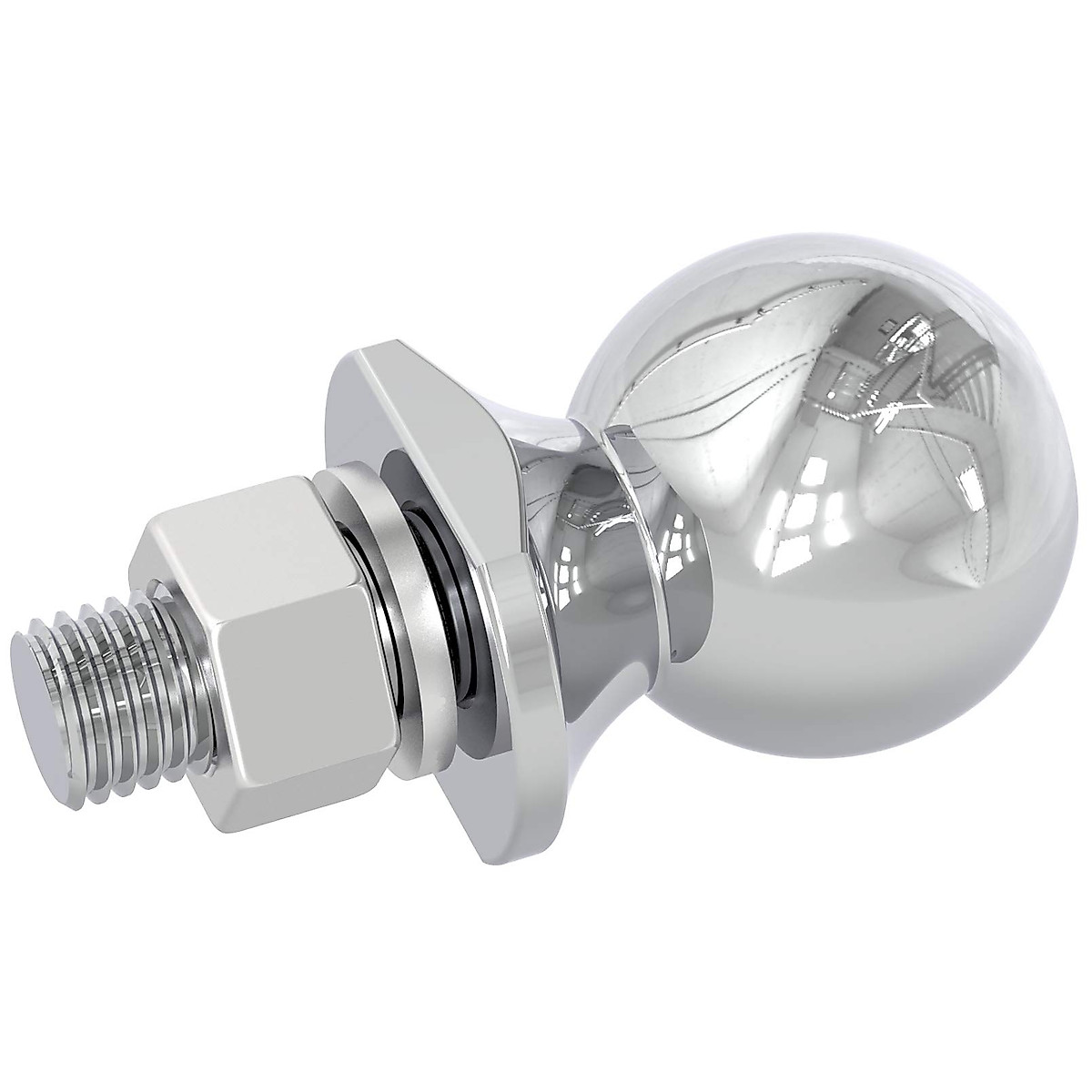 ATRLY2019D Torin Trailer Hitch Ball, 2 Inch Diameter, 1.75 Ton (3,500 lbs), 3/4 x 1-3/4-Inch Shank