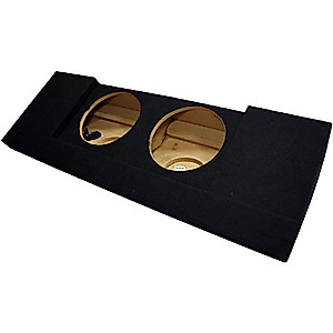Compatible with 2015-UP Chevy Colorado Crew Cab Truck Dual 10" Sub Box Subwoofer Enclosure New