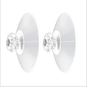 Shower Caddy Connectors Suction Cups for Bathroom, 2 Inch PVC Plastic Heavy Strength Large Clear Sucker Without Hooks, Replacement Suction Cups Compatible with iDesign (4PCS)