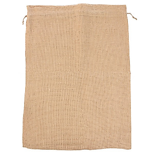 CleverDelights 18" x 24" Burlap Bags with Drawstring - 2 Pack