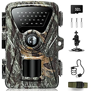 MAXDONE Trail Camera Hunting Camera Game - 1520P 28MP Trail Camera with Night Vision Motion Activated Waterproof IP66 Trail Cam 0.2s Trigger Time with 850nm Game Cameras and 2” LCD Wildlife Camera