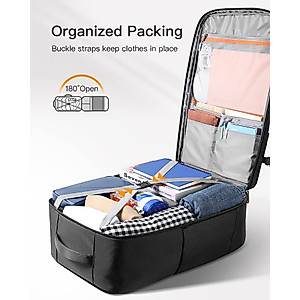 Inateck 42L Carry On Travel Backpack, Airline Approved Extra Large Cabin Luggage Backpack for women men Fit 15.6 Inch Laptop Notebooks for Weekender