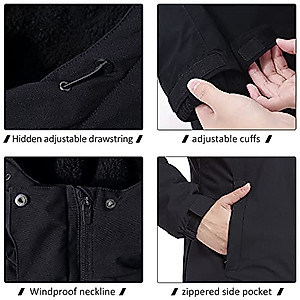 CAMEL CROWN Women's Waterproof Ski Jacket Winter Coat Windbreaker Fleece Inner Snow Hiking Outdoor