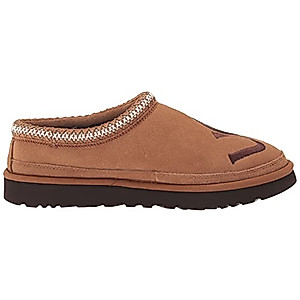 UGG Men's Tasman Logo Slipper, Chestnut/Espresso, 11
