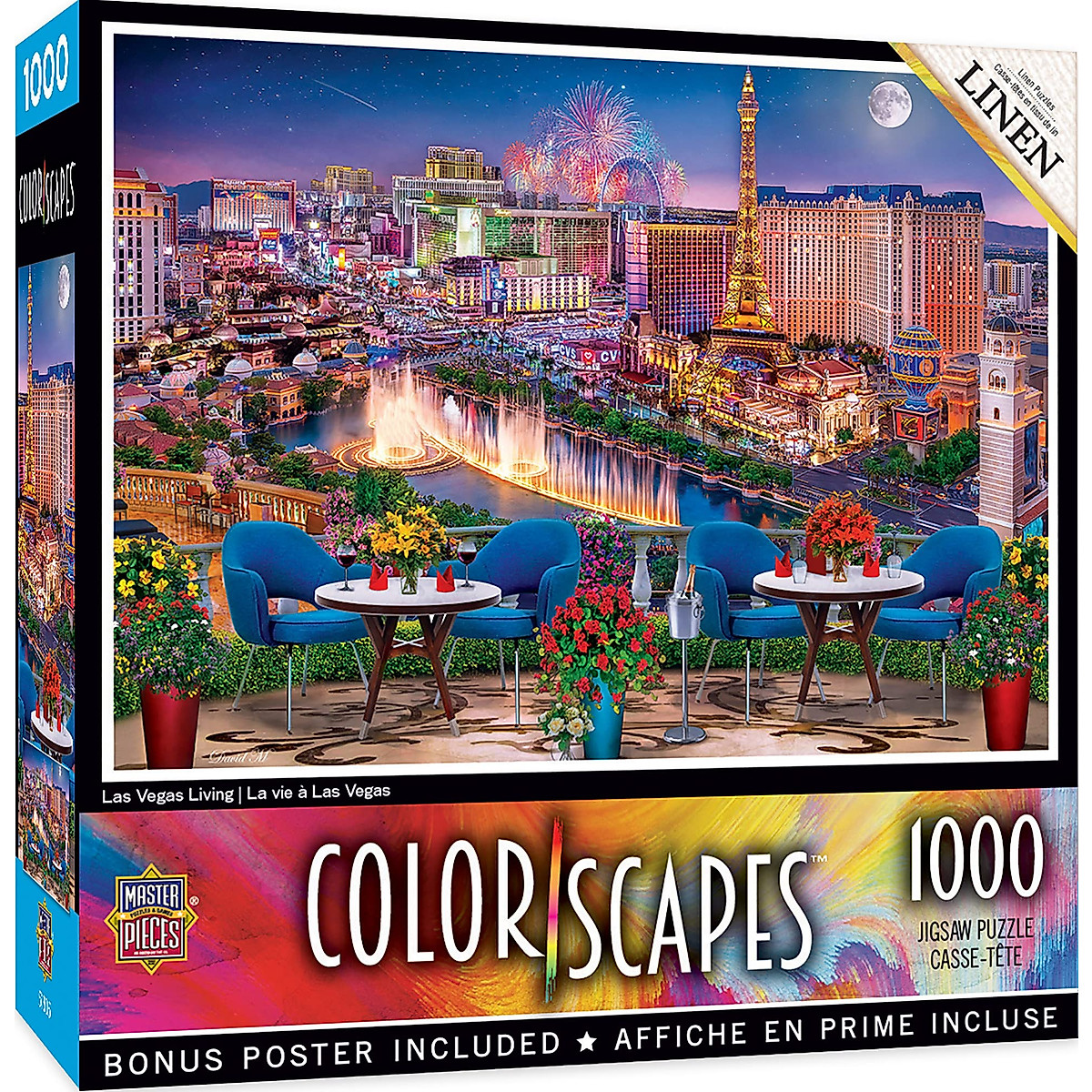 MasterPieces 1000 Piece Jigsaw Puzzle for Adults, Family, Or Kids - Las Vegas Living - 19.25"x26.75"