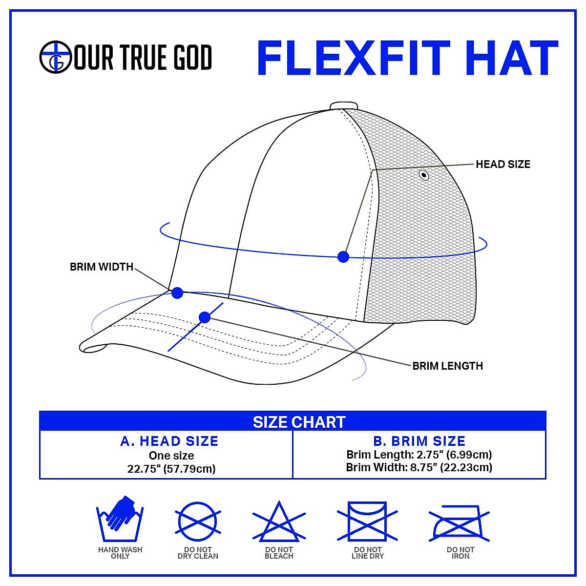 Nail Cross Christian Trucker Hat - Adjustable Cotton Flex Fit Hat - Breathable Mesh Side for Casual Wear (US, Alpha, Large, X-Large, Black)