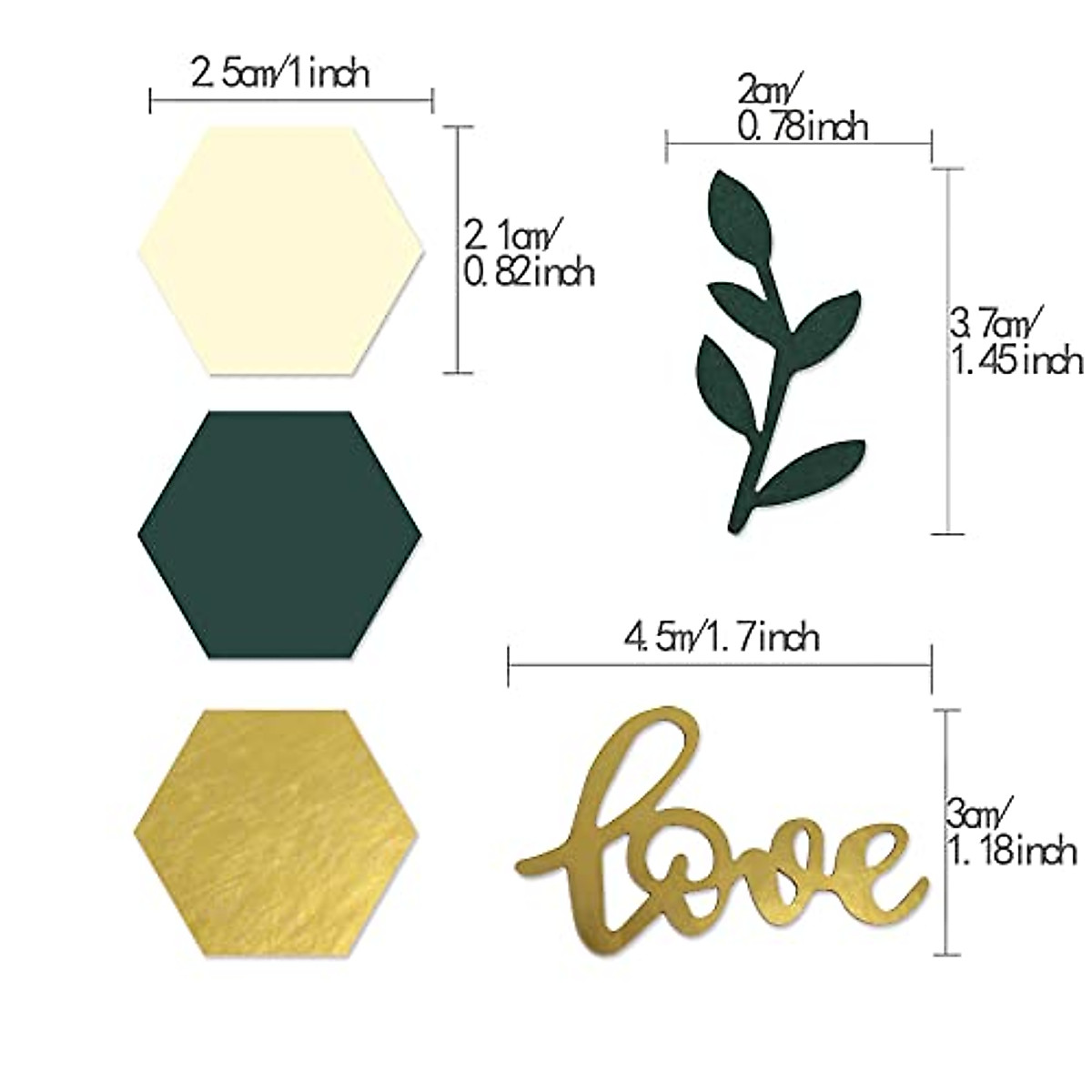 Greenery Wedding Table Confetti,Boho Love Theme Party Confetti,Sage Leaf Engagement Party Table Scatter,Bachelorette Bridal Shower Party Decorations Supplies