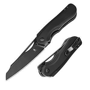 Kizer Kobold 2.0 Pocket Folding Knife, 3.66 In Flipper Pocket knife for EDC Camping, 4V Steel Blade Aluminium Handle, Deep Carry Clip, Small Utility Knife V3542.2A1