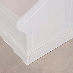 Linon Harris White Corner Breakfast Nook - Nook Only, Table is NOT included!