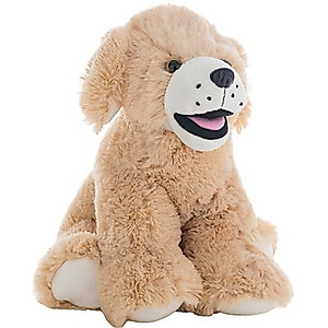 Goldie The Lab/Retriever 16 inch Plush Toy Cuddly Soft Stuffed Animal Dog Gift for Kids Cute Puppy Perfect for Pet Lovers Birthdays Collectible Snuggly Companion Ideal for Boys and Girls Nursery