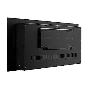 Amazon Basics Wall-Mounted Recessed Electric Fireplace - 50-Inch, Black