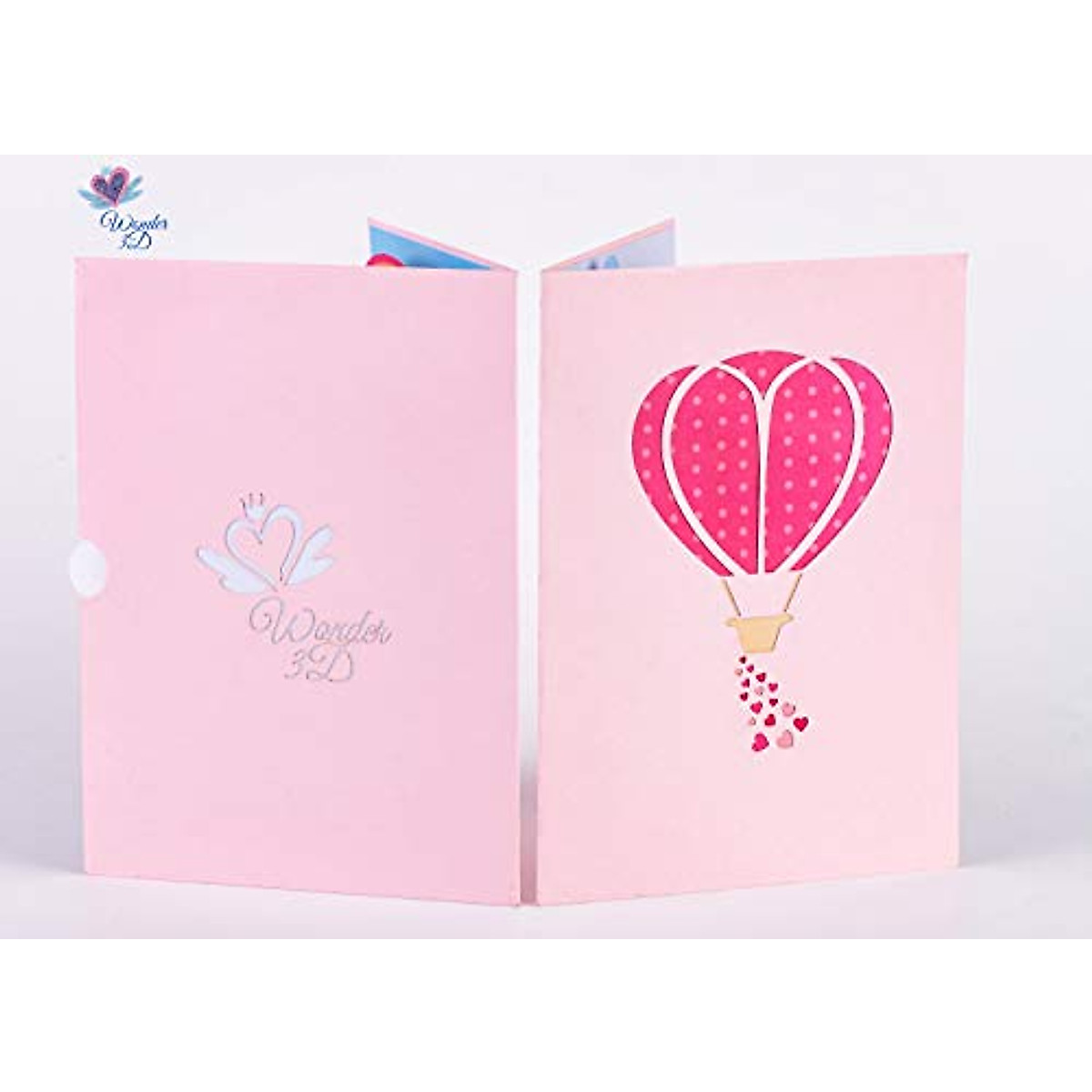 Wonder3D Pop Up Card for Valentines Day Pop Up Card, Valentines Day 3D Card, Happy Birthday, Happy Anniversary, Thank You, Get Well, Thinking of you, Anniversary card for her