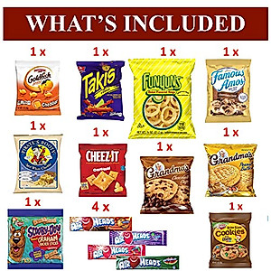 Ultimate Variety Sampler Care Package - Gift Package, Snacks, Chips, Cookies, Bars, Candies, Nuts Gift Box, Great for HALLOWEEN, Christmas, Thanks Giving, Office Meetings ,Friends & Family, Military,College Students (50 Count)