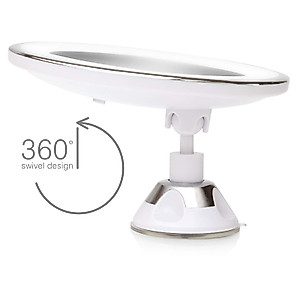 Rio Beauty Multi-Use LED Illuminated Makeup Mirror, White, 7 x 7 x 20 cm