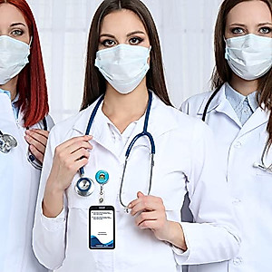 10 Pcs Funny Badge Holder Retractable Badge Reel Funny Badge Reels Retractable ID Clip Cute Nursing Badge Reel for Doctor Teacher Student Employee