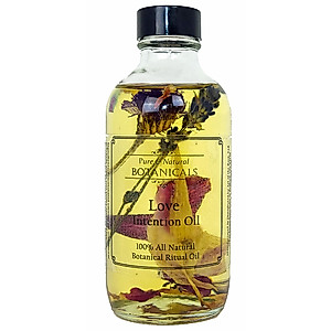 Love Intention Ritual Oil 100% All Natural 4 oz | Romance, Relationships & Attraction Rituals | Wiccan Pagan Magick Manifestation