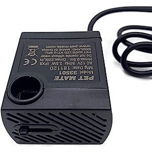 Cat Mate Replacement Pump for Pet Fountain (Power Adapter Not Included)