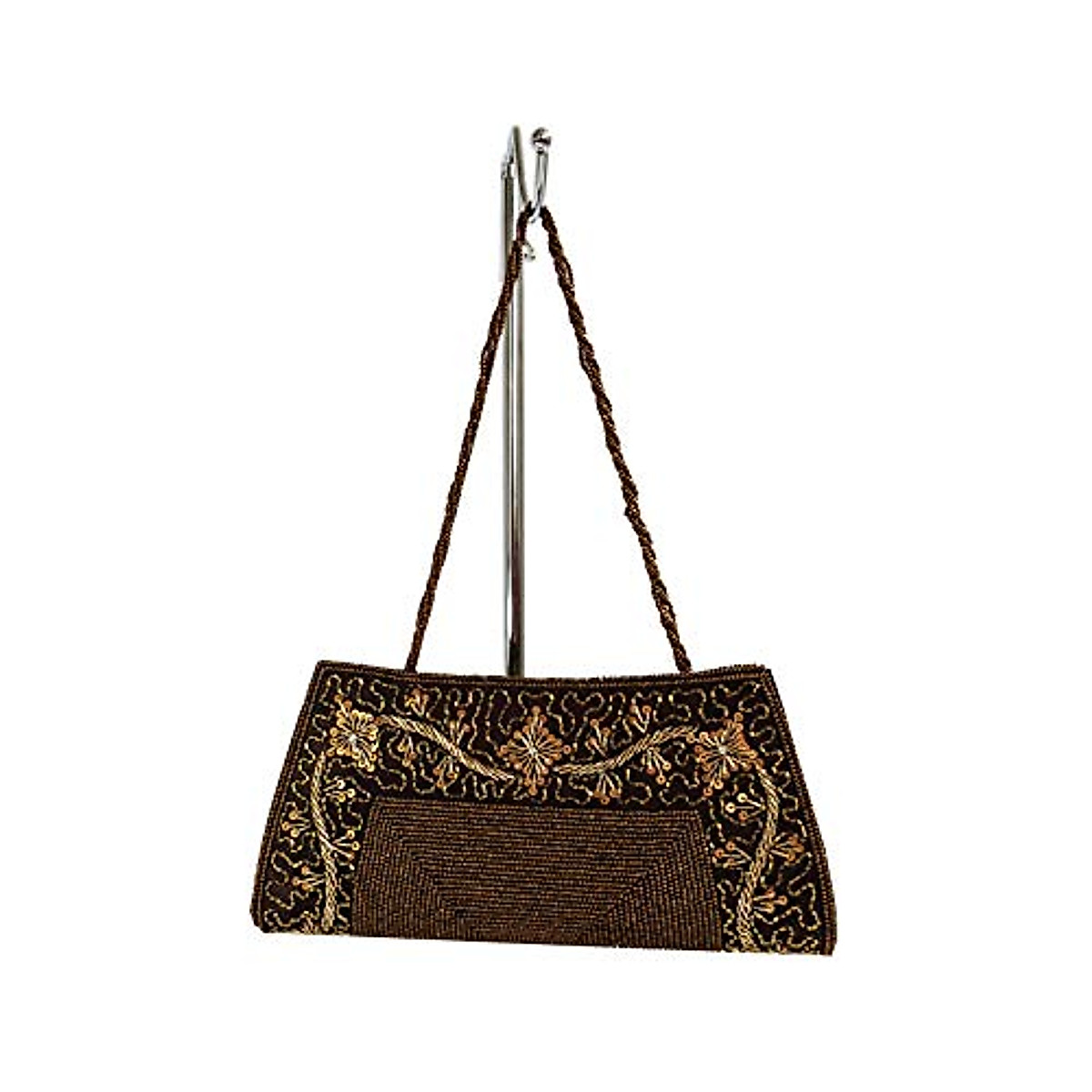 CRAFT BAZAAR Handmade Bead Wristlet Clutch Purse For Women, Evening Purse For Parties, Brides, Festivals