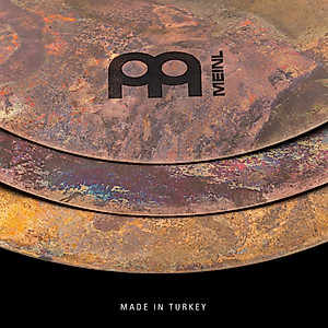 Meinl Cymbals Byzance Vintage 3-Piece Smack Stack Cymbal Pack 10", 12", 14" — Made in Turkey — B20 Bronze, 2-Year Warranty (B024VSM)
