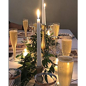 Oojami Gold Glitter Plastic Classicware Glass Like Champagne Wedding Parties Toasting Flutes (1 Box = Quantity 30)