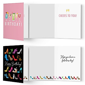 Tiny Expressions Birthday Cards for Women – Pack of 8, Elegant and Versatile Designs with Inside Messages - Includes 6" x 4.25" Cards with A6 Envelopes – Perfect for Mom, Sister, Friend, or Coworker