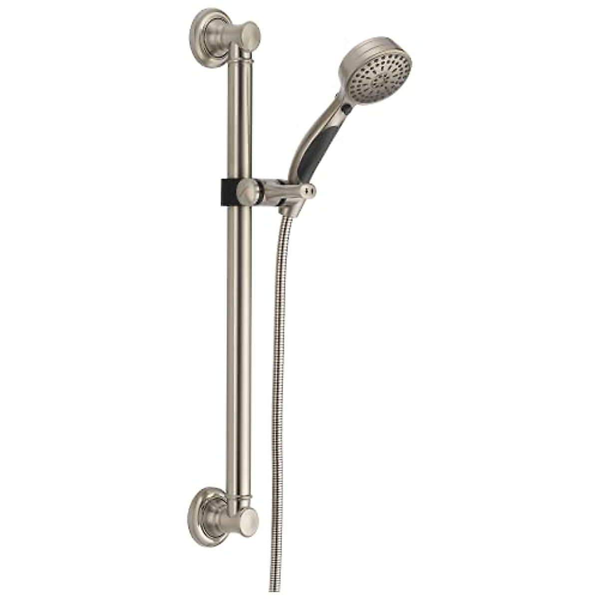 Delta Faucet 9-Spray ADA-Compliant Slide Bar Hand Held Shower with Hose, Stainless 51900-SS