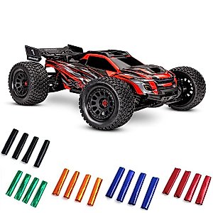 4Pcs RC Car Shock Absorber Dust Cover for Traxxas 1/6 4WD XRT 8S 78086-4, RC Damper Dustproof Sleeve Guard (Green)
