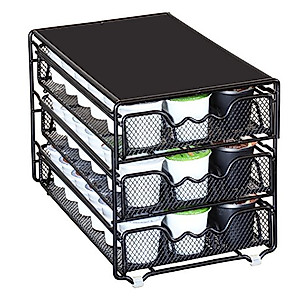 DecoBros 3 Tier Drawer Storage Holder 54 Keurig K-cup Coffee Pod.