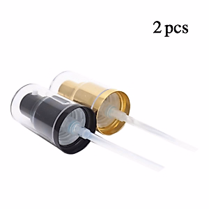 LUFOX 2Pcs Foundation Pump for Maybelline Fit Me Liquid Foundation (Gold+Black)